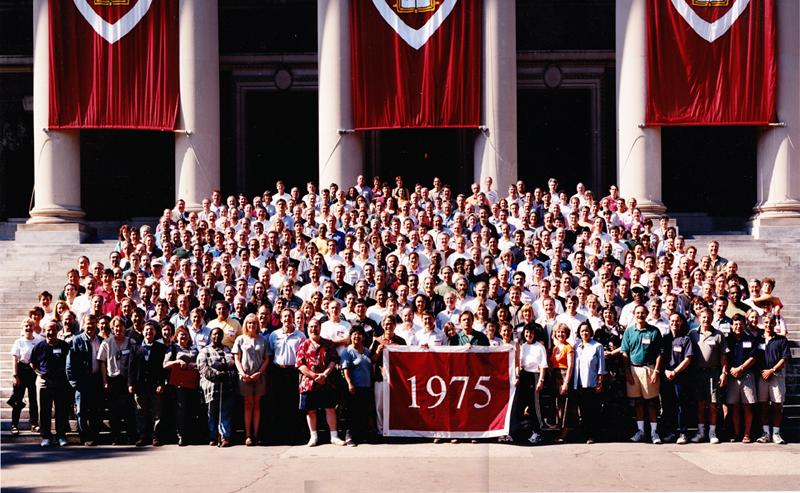 HARVARD AND RADCLIFFE CLASS OF 1975 REUNION PHOTO